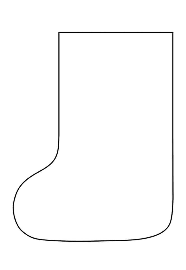 Moldes de Bota do Papai Noel para Imprimir - Bora Colorir