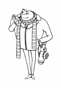 Desenhos do Gru para colorir - Bora Colorir
