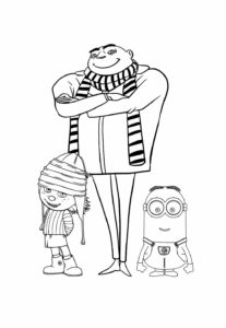 Desenhos do Gru para colorir - Bora Colorir