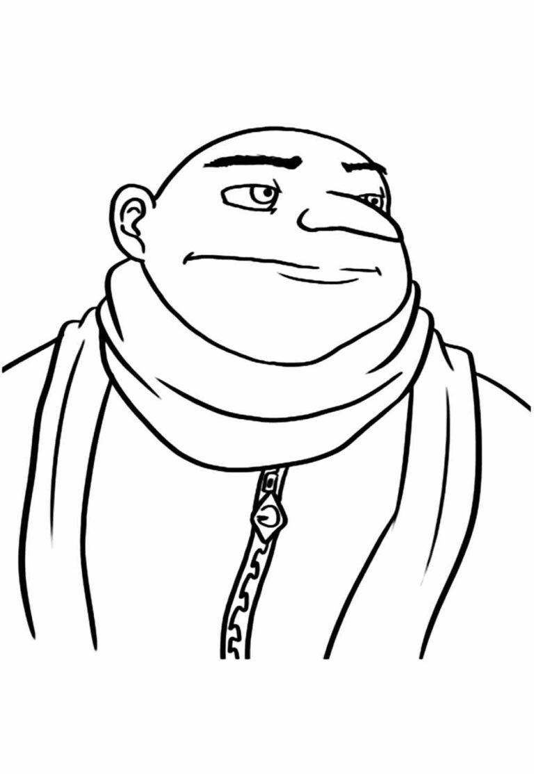 Desenhos do Gru para colorir - Bora Colorir