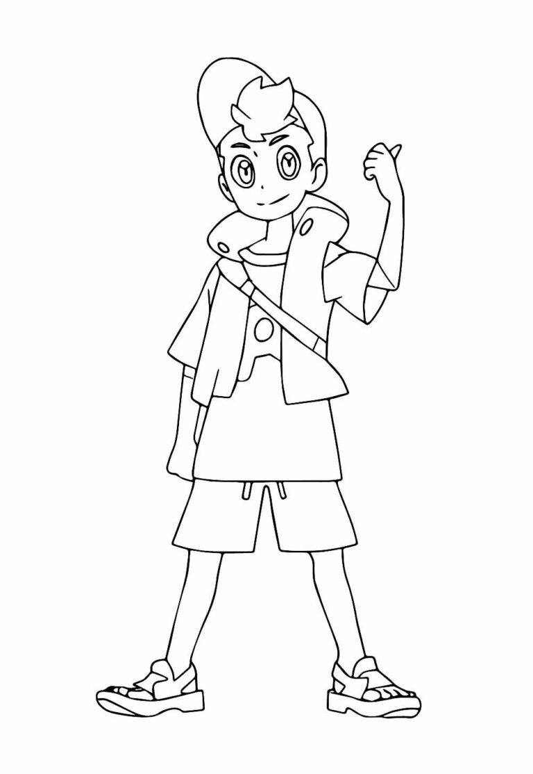 Desenhos de Pokémon: Horizontes para colorir - Bora Colorir