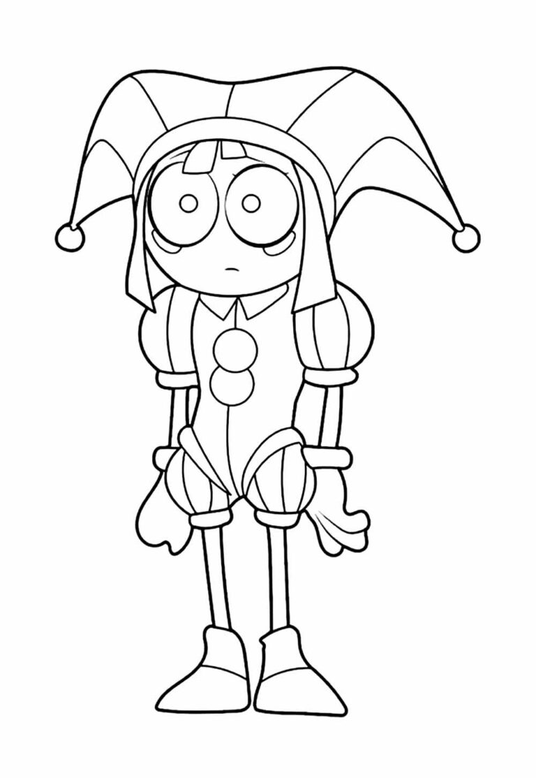 Desenhos do Circo Digital para colorir - Bora Colorir