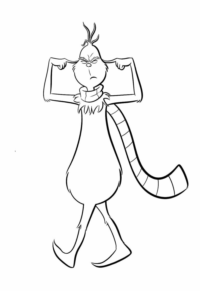 Desenhos do Grinch para colorir - Bora Colorir