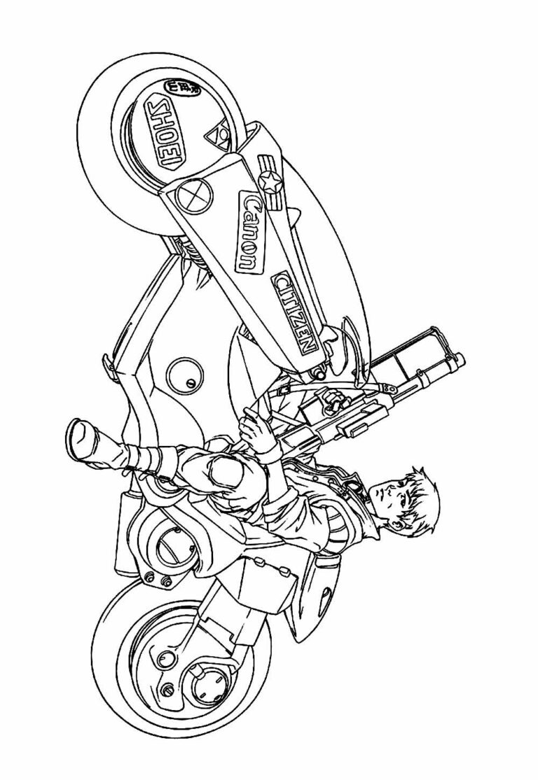 Desenhos de Akira para colorir - Bora Colorir