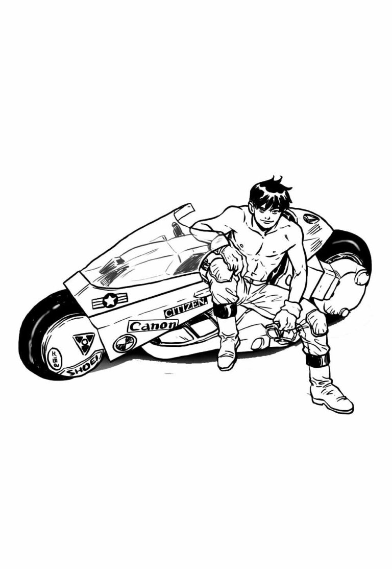Desenhos de Akira para colorir - Bora Colorir