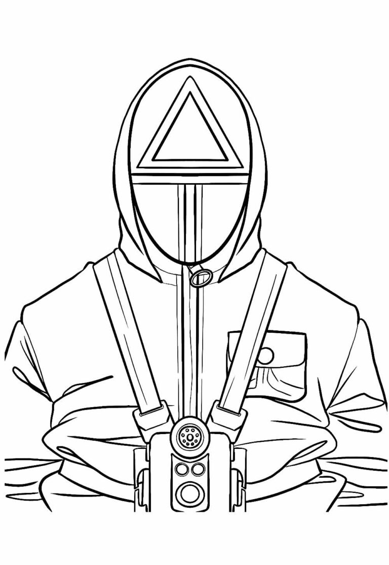 Desenhos de Round 6 para colorir - Bora Colorir