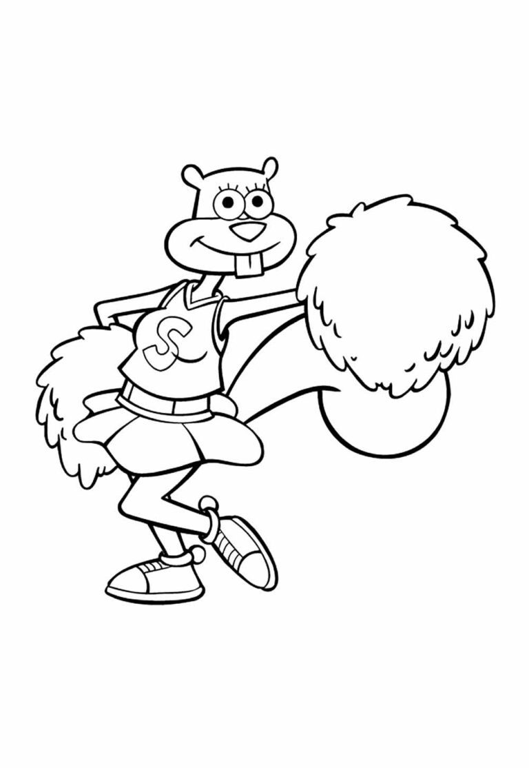 Desenhos de Sandy Bochechas para colorir - Bora Colorir