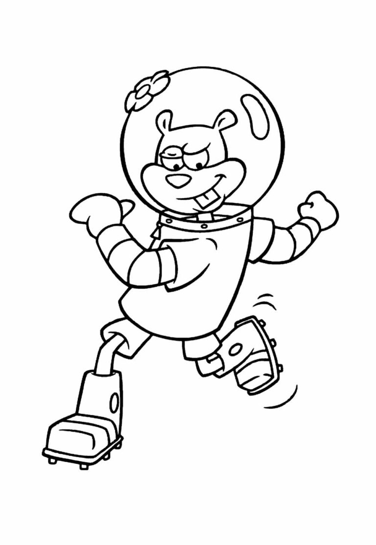 Desenhos de Sandy Bochechas para colorir - Bora Colorir