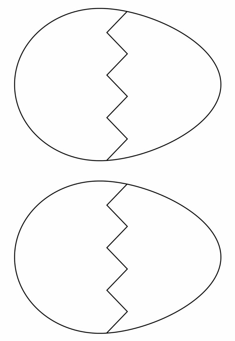 Moldes de Ovo de Páscoa para imprimir - Bora Colorir