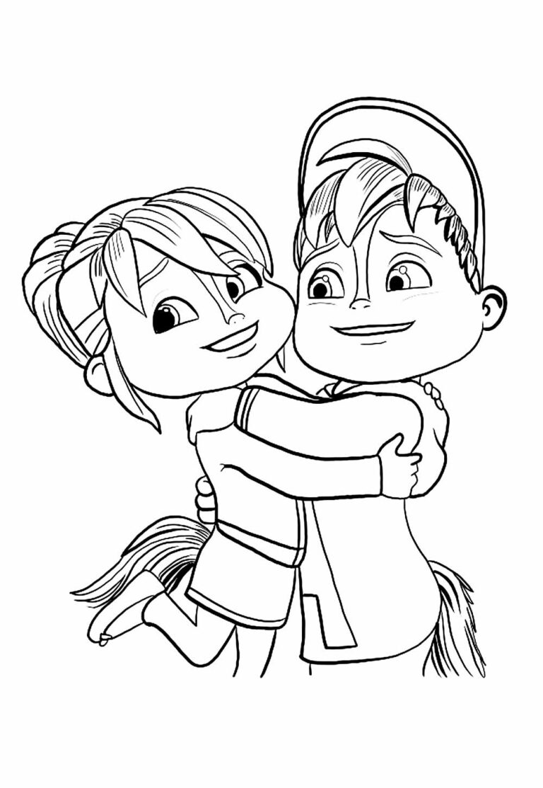 Desenhos de Alvin e os Esquilos para colorir - Bora Colorir