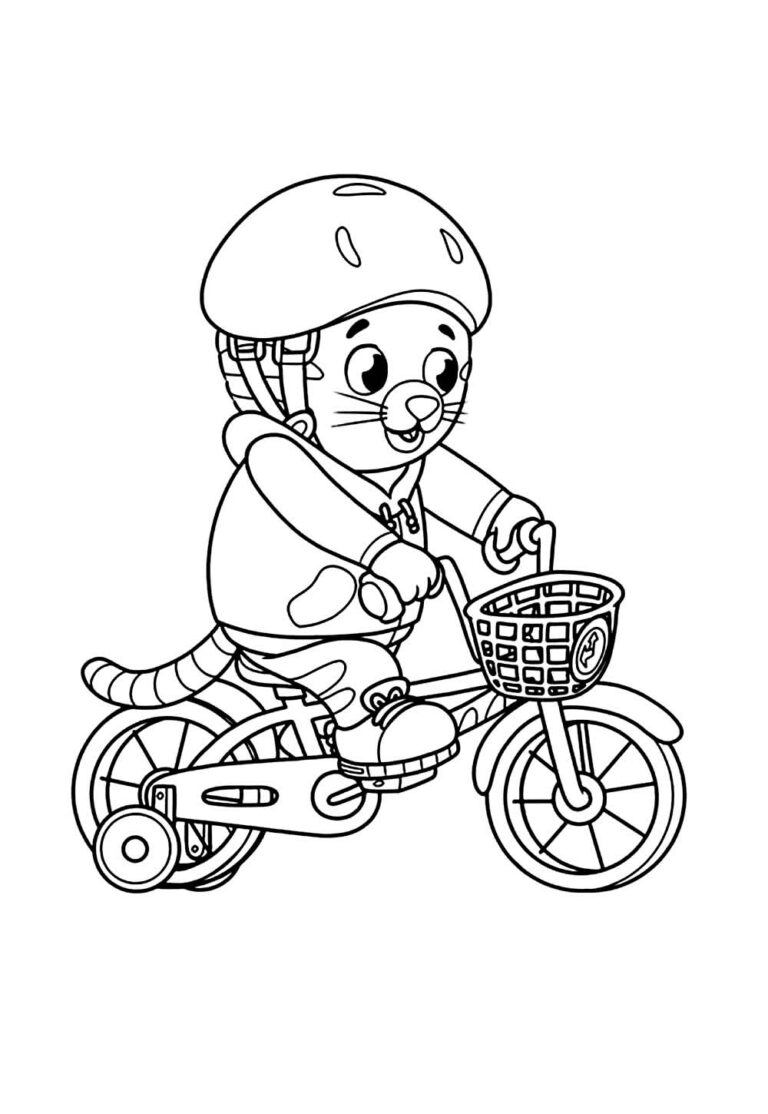 Desenhos de Daniel Tigre para colorir - Bora Colorir