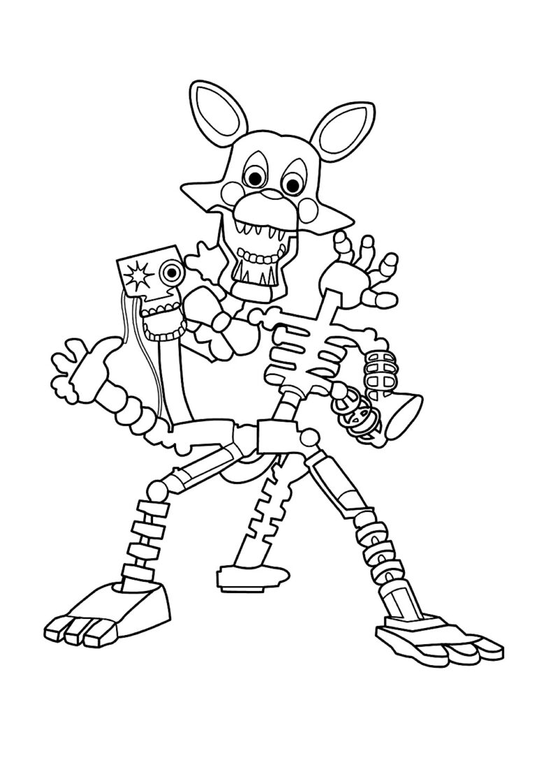 Desenhos de Five Nights at Freddys para colorir - Bora Colorir