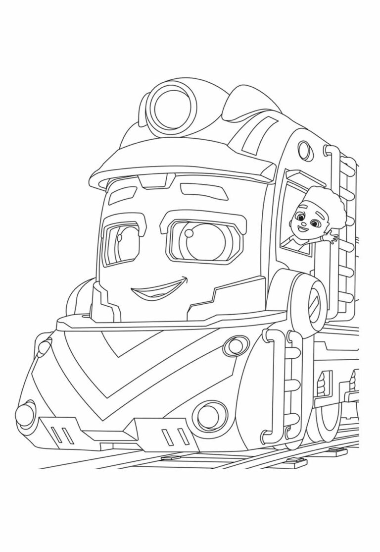 Desenhos de Mighty Express para colorir - Bora Colorir