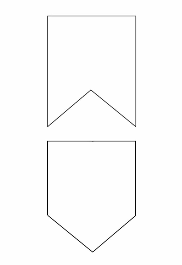 Moldes de Bandeirinha Junina para Imprimir - Bora Colorir