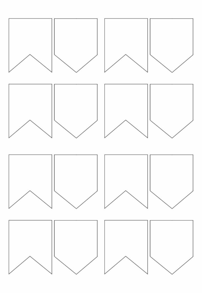 Moldes de Bandeirinha Junina para Imprimir - Bora Colorir