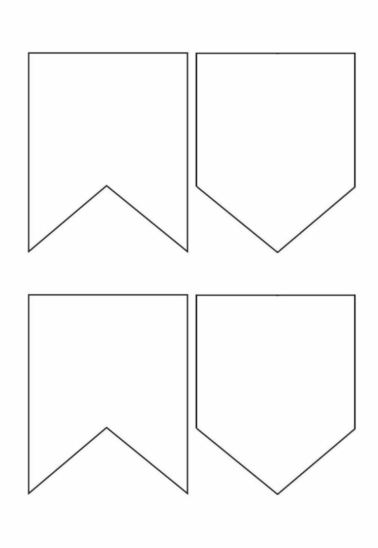 Moldes de Bandeirinha Junina para Imprimir - Bora Colorir