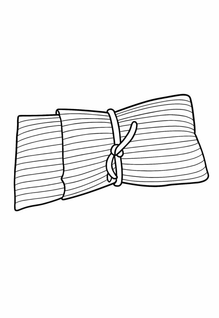 Desenhos de Pamonha para colorir - Bora Colorir