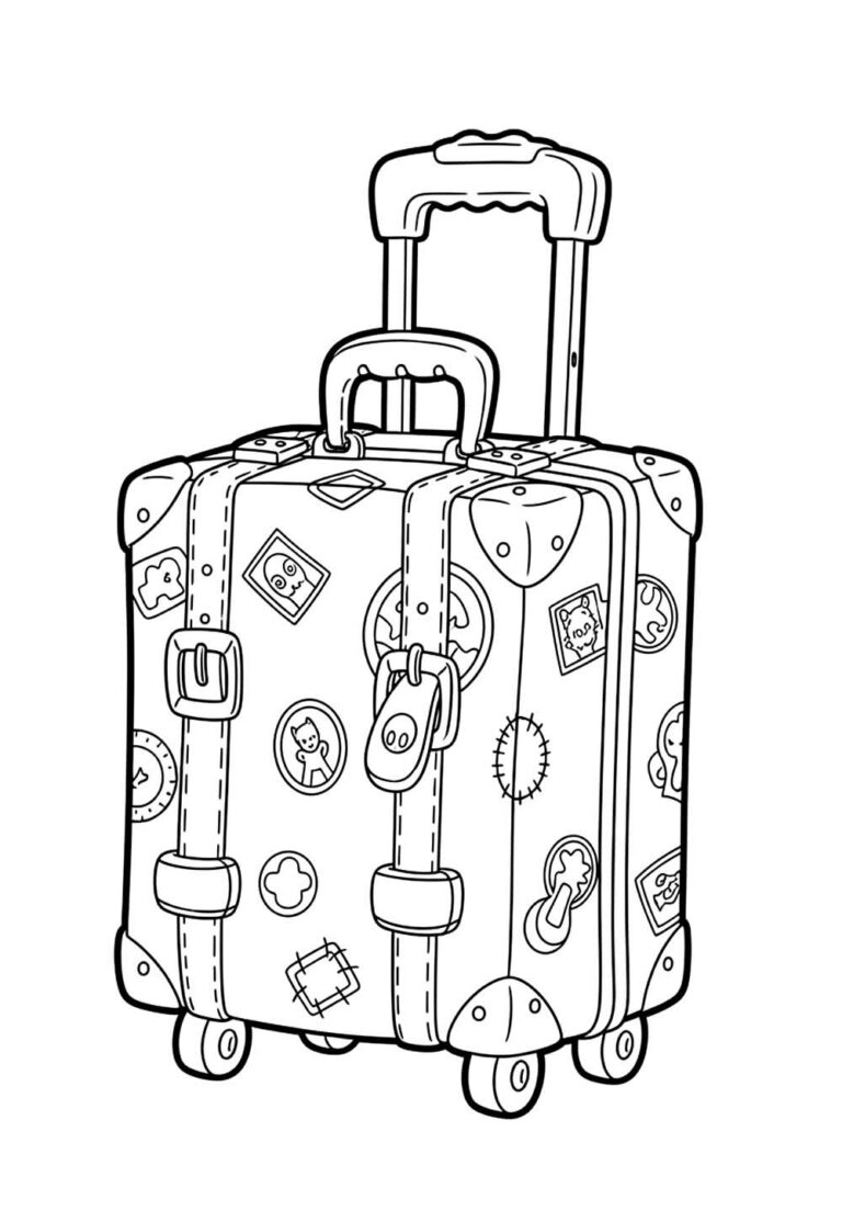 Desenhos da Mala Maluca para colorir - Bora Colorir