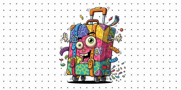 Desenhos da Mala Maluca para colorir - Bora Colorir