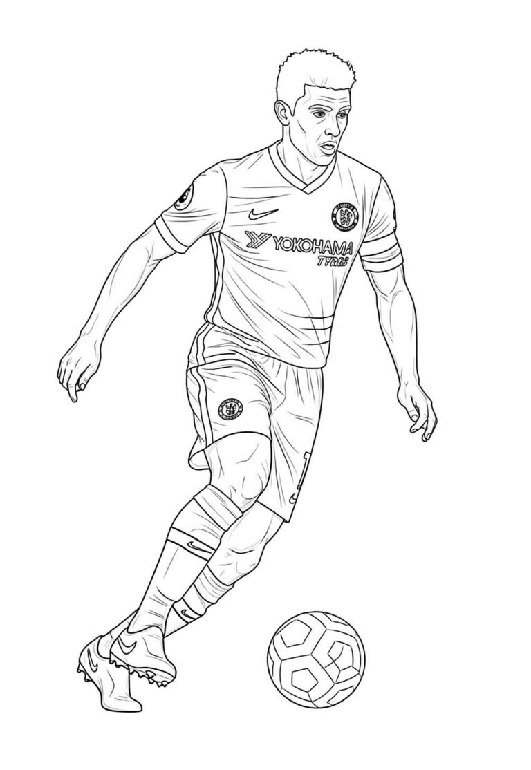 Desenhos do Chelsea para colorir - Bora Colorir