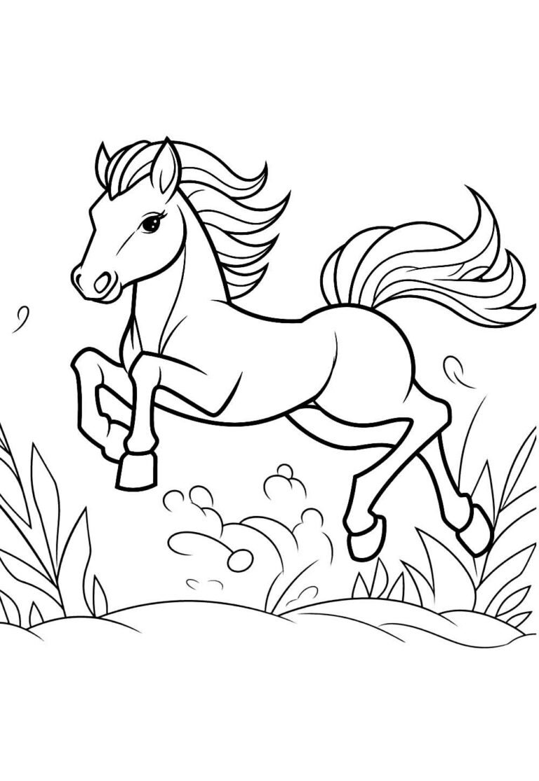 Desenhos de Pônei para colorir - Bora Colorir