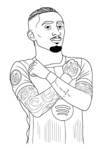 Desenhos do Raphinha para colorir - Bora Colorir
