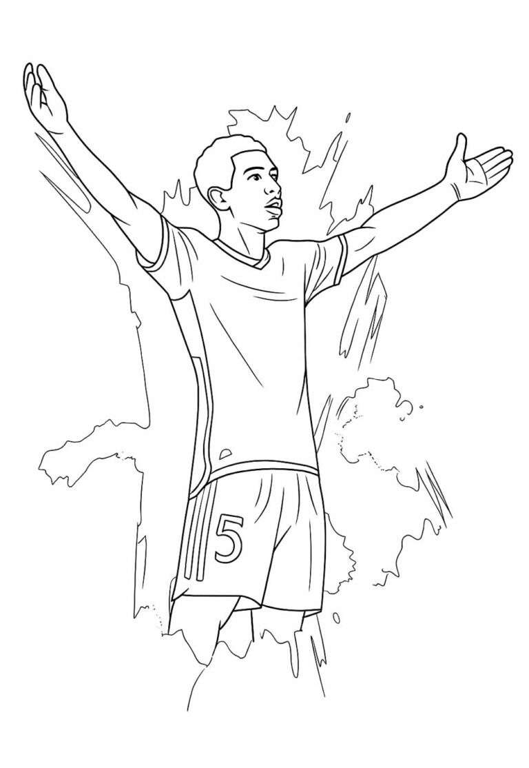 Desenhos do Bellingham para colorir - Bora Colorir