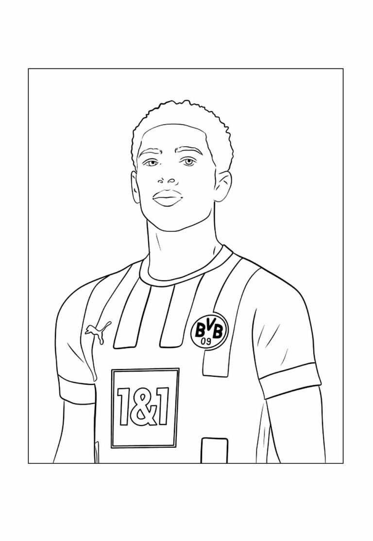 Desenhos do Bellingham para colorir - Bora Colorir