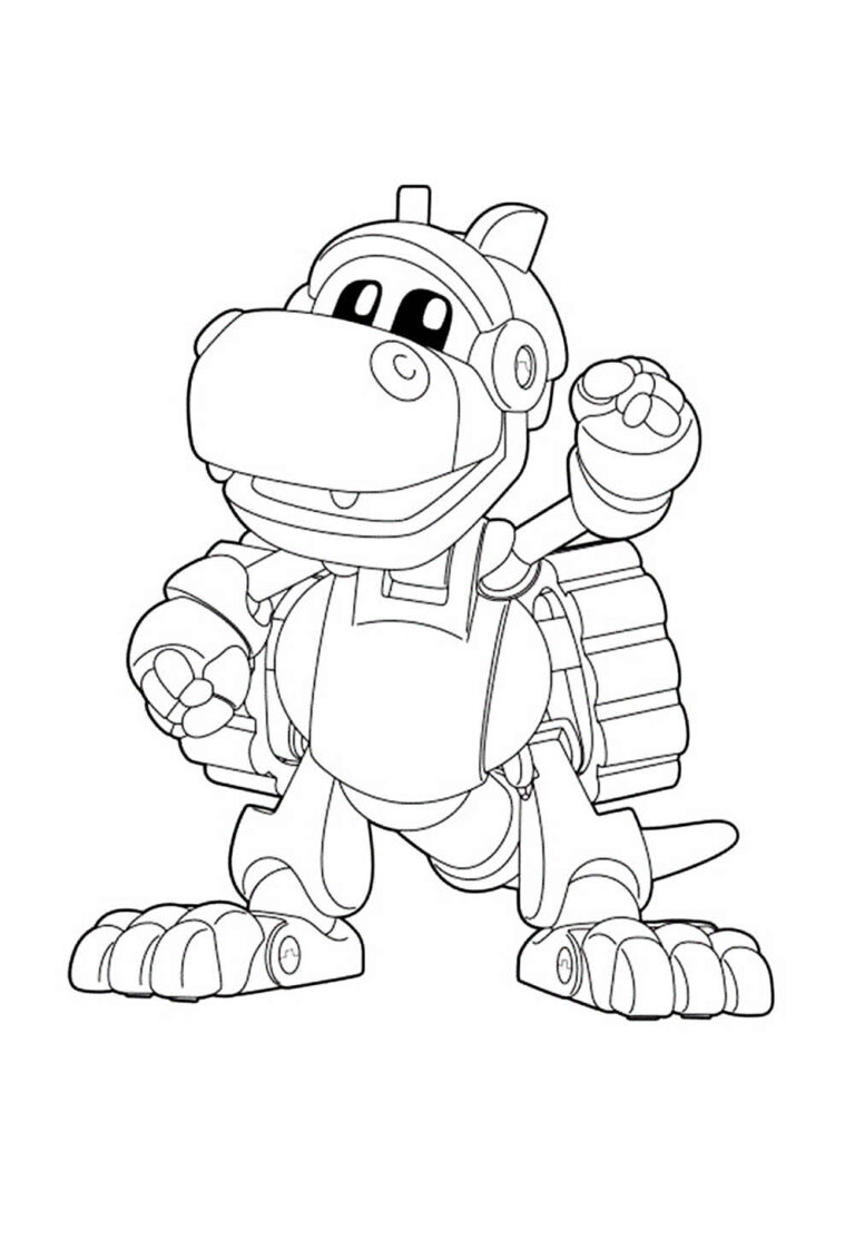 Desenhos de Mecanimais para colorir - Bora Colorir