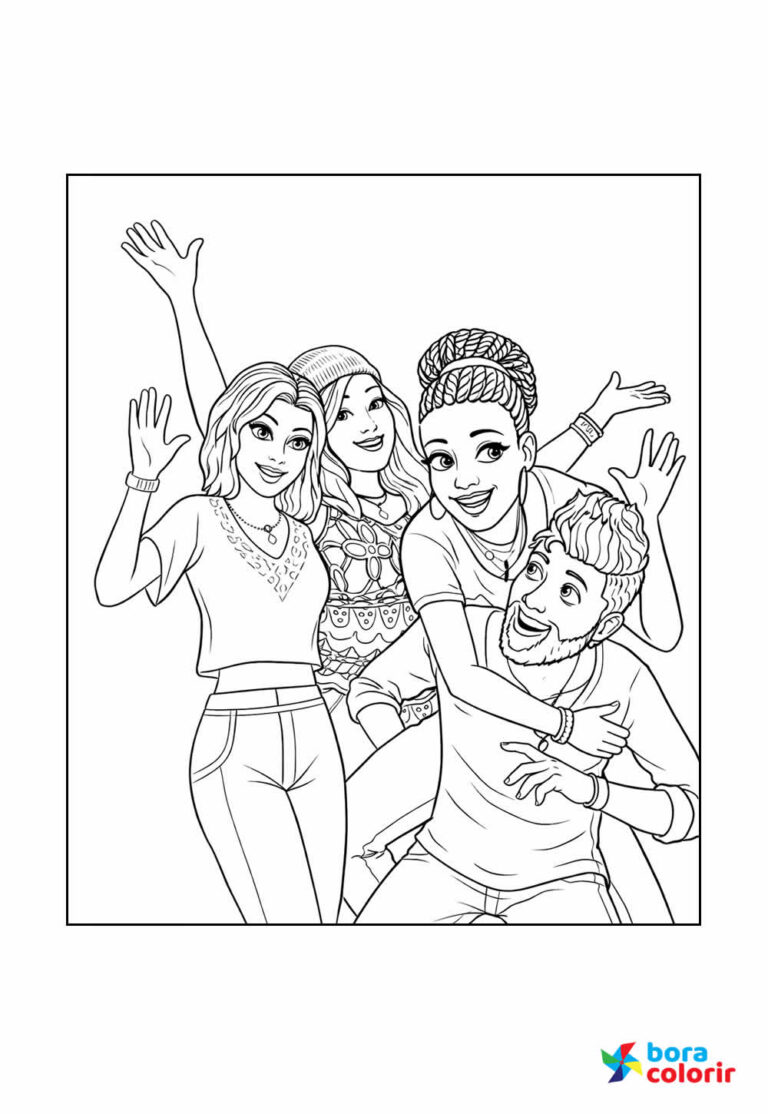 Desenhos de The Sims para colorir - Bora Colorir